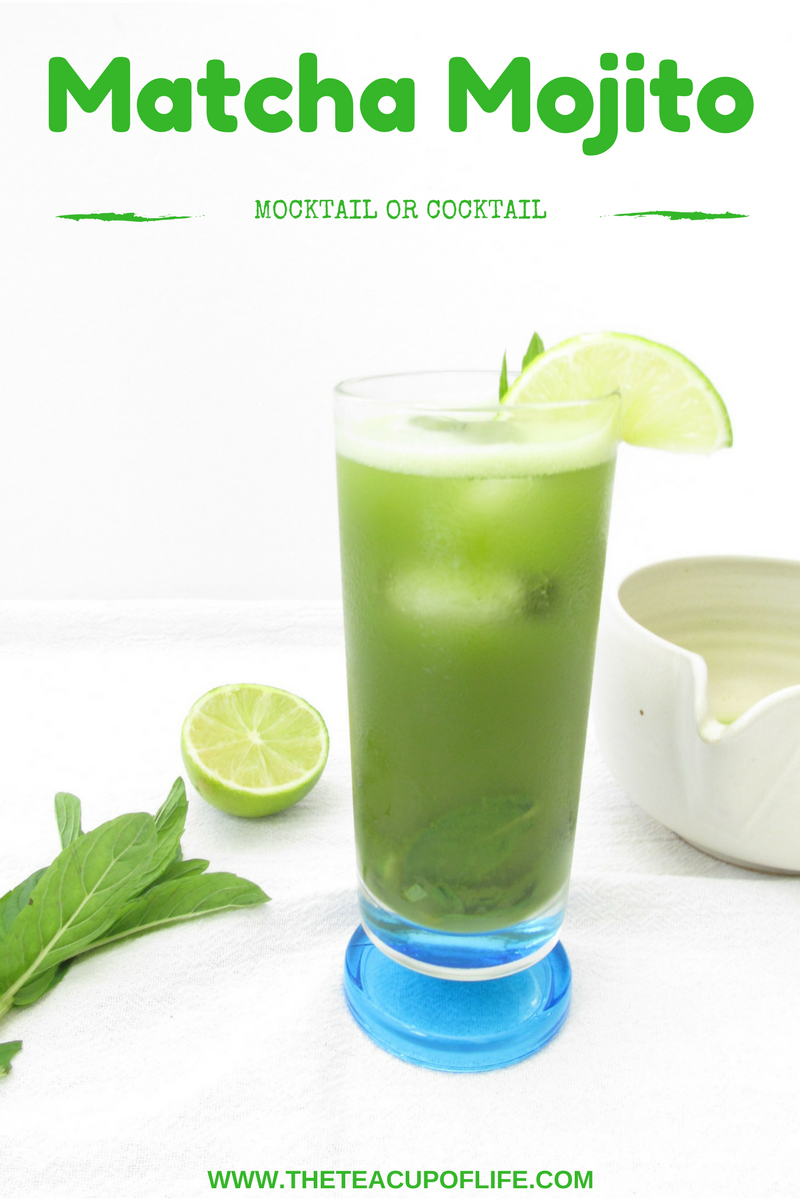 Matcha Mojito (Mocktail or Cocktail) - The Cup of Life