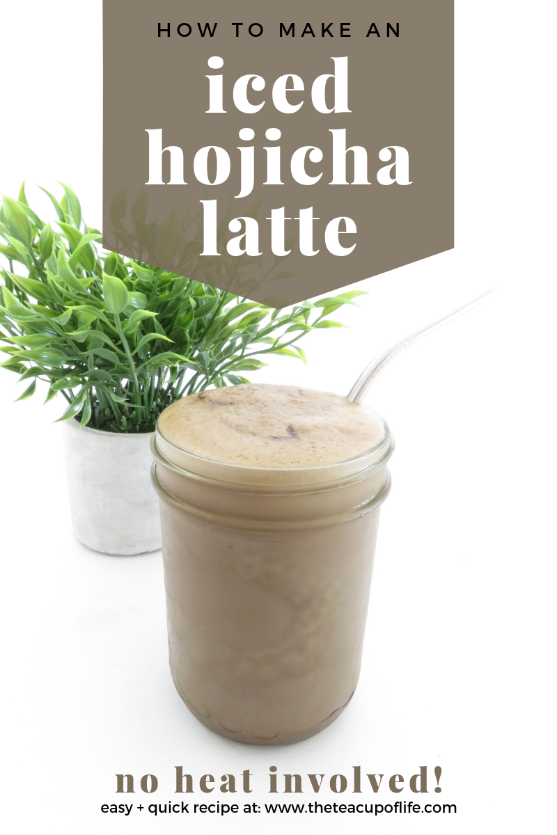 Iced Hojicha Latte - The Cup of Life