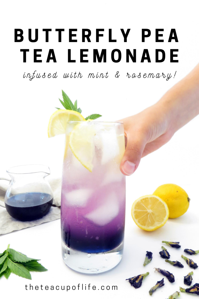 Butterfly Pea Flower Tea Lemonade (herb infused!) - The Cup of Life