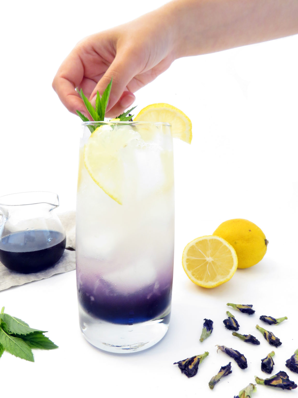 Butterfly Pea Flower Tea Lemonade (herb infused!) - The Cup of Life