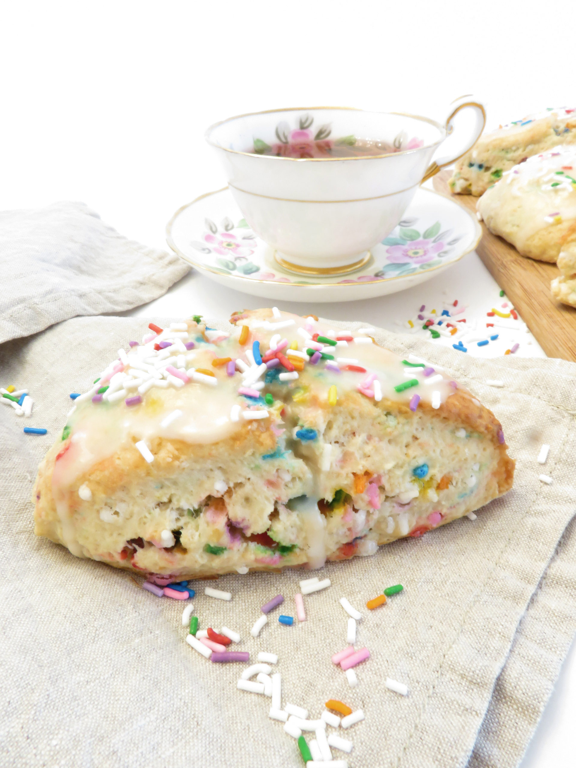 Birthday Cake Scones - The Cup of Life