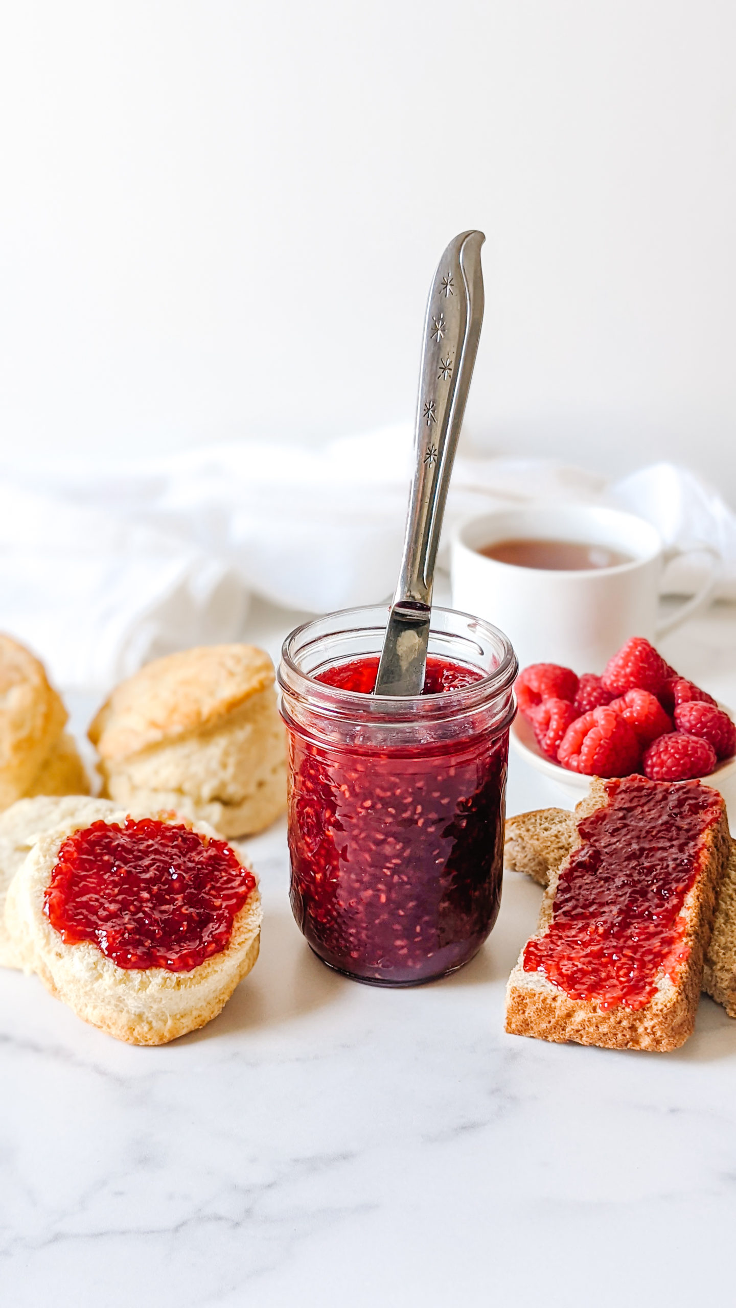 Raspberry English Breakfast Tea Jam - The Cup of Life