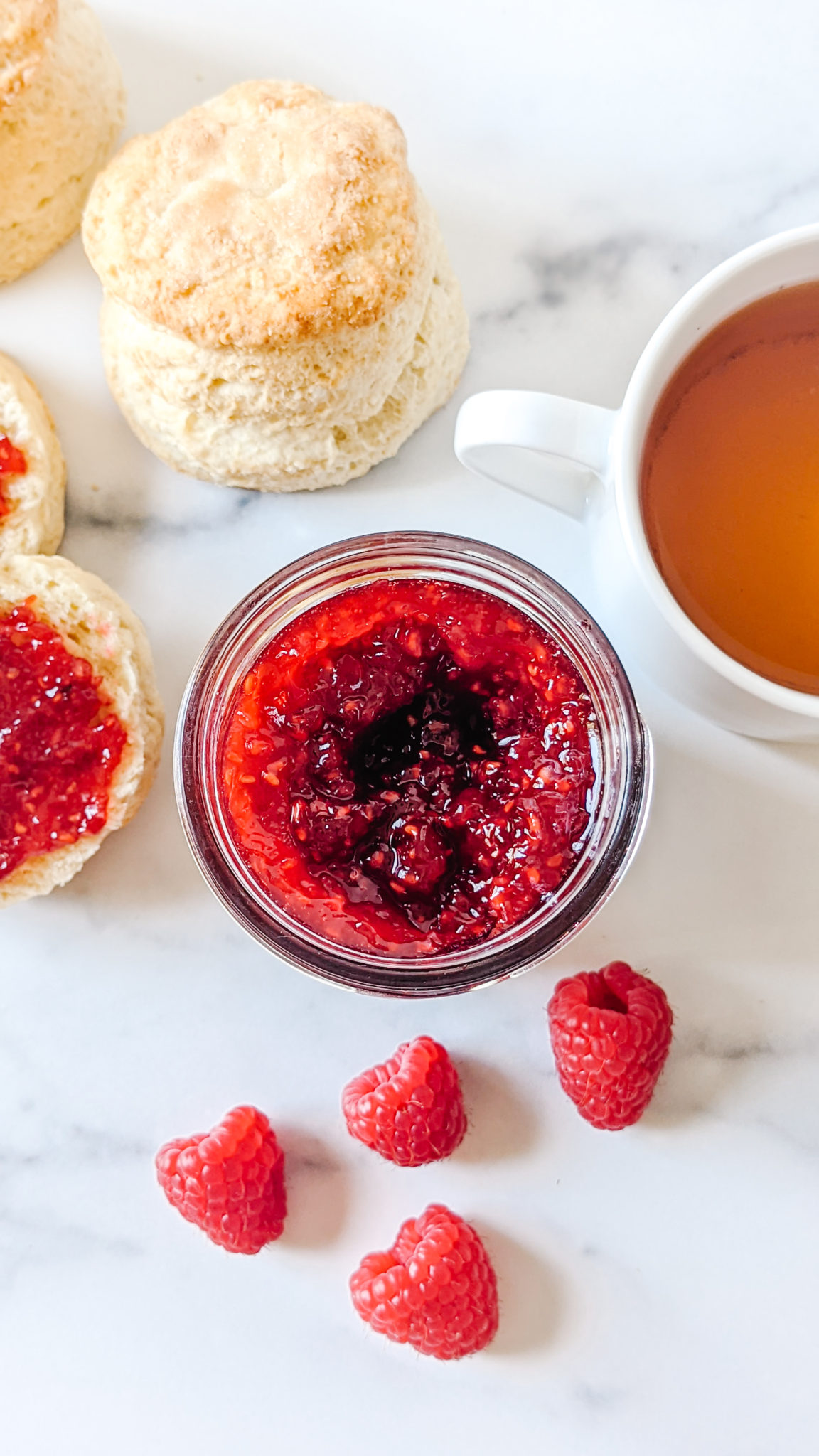 Raspberry English Breakfast Tea Jam - The Cup of Life