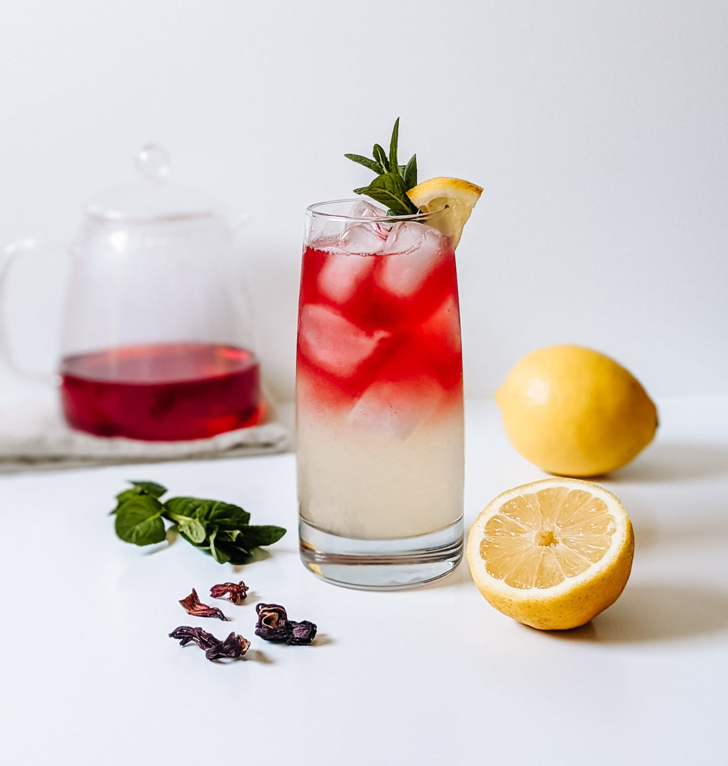 Layered Hibiscus Lemonade - The Cup of Life