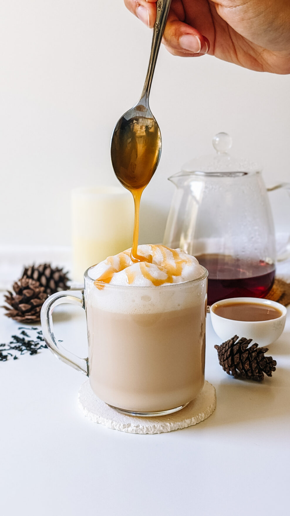 Smoked Butterscotch Tea Latte - The Cup of Life
