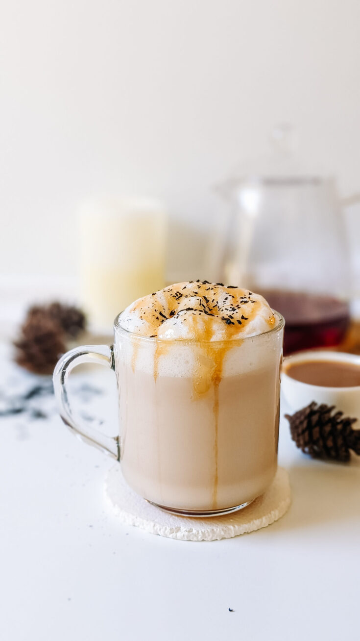 Smoked Butterscotch Tea Latte - The Cup of Life