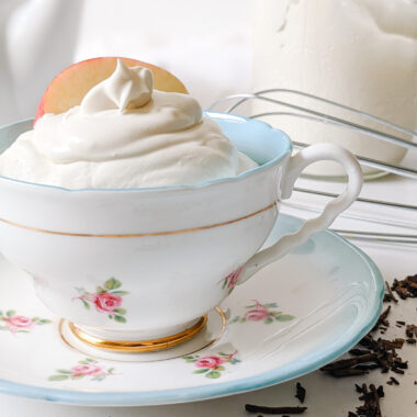 How to Make Tea Infused Whipped Cream - The Cup of Life