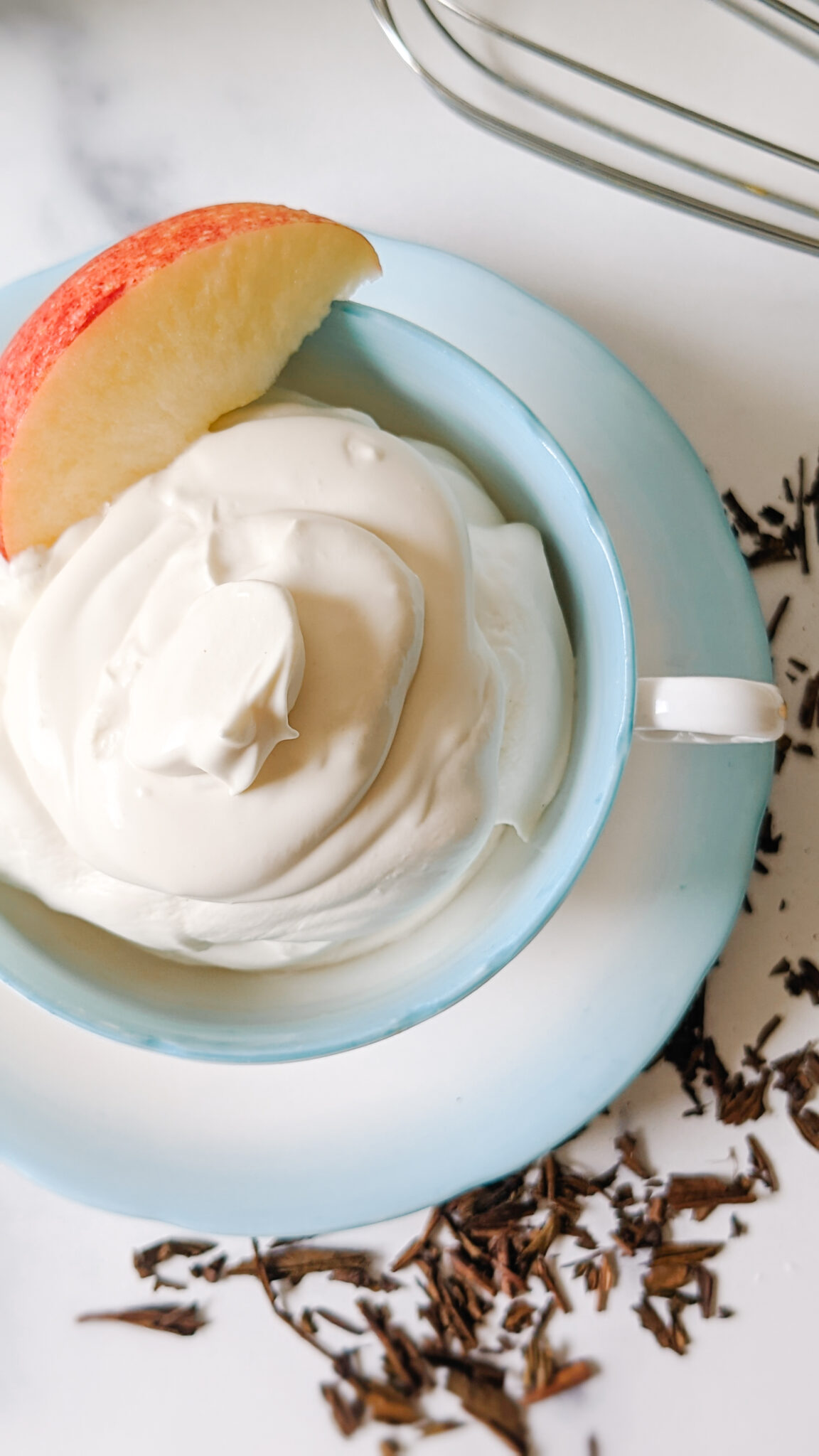 How to Make Tea Infused Whipped Cream - The Cup of Life