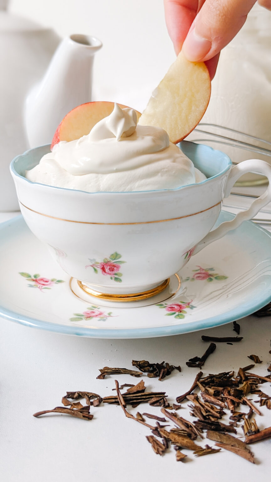 How to Make Tea Infused Whipped Cream - The Cup of Life