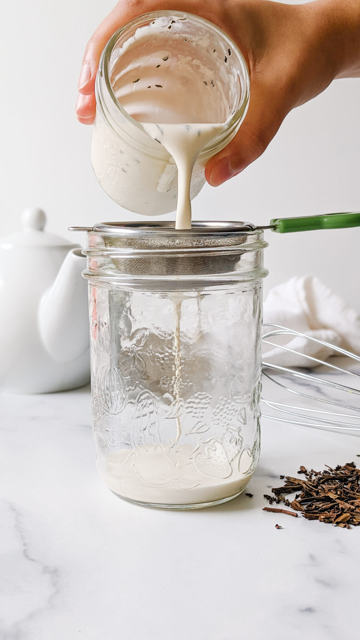 How to Make Tea Infused Whipped Cream - The Cup of Life