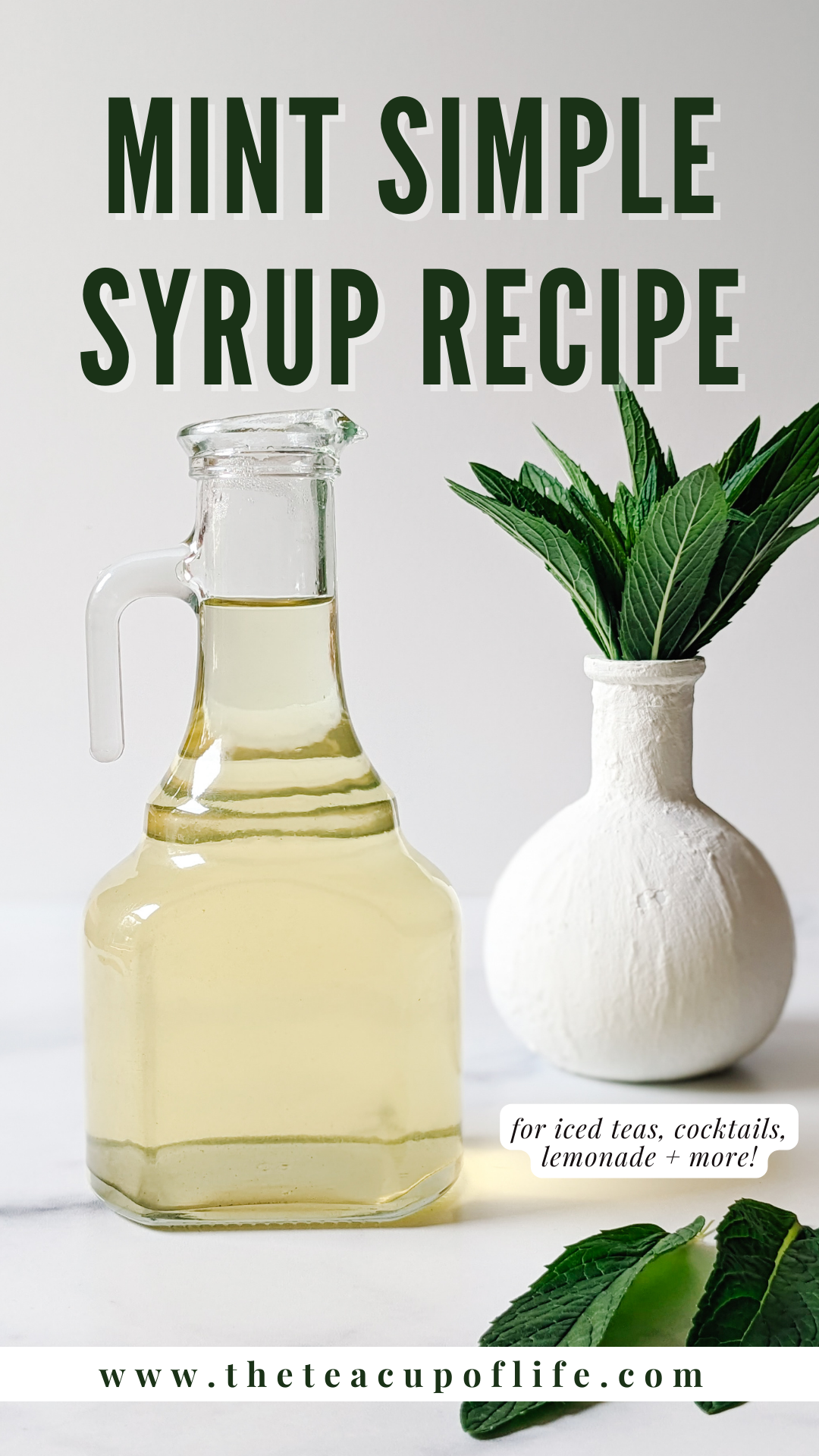 Mint Simple Syrup - The Cup of Life