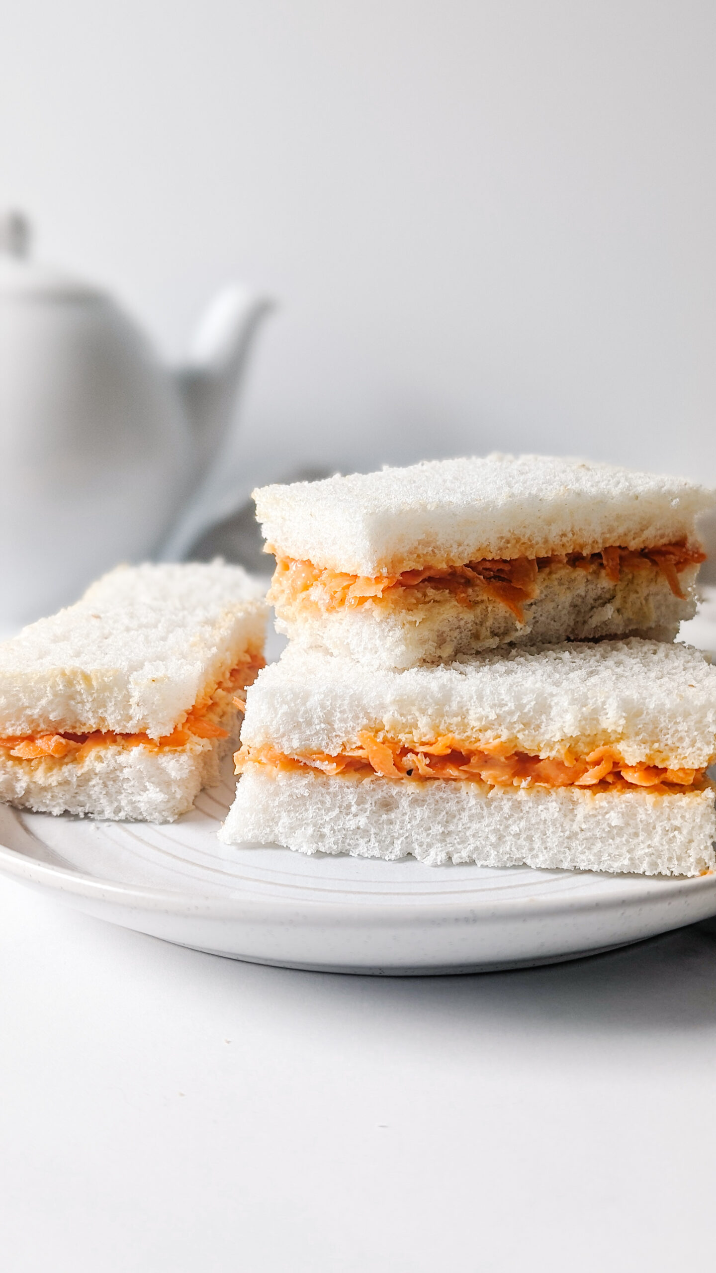 Carrot Ginger Tea Sandwiches - The Cup of Life
