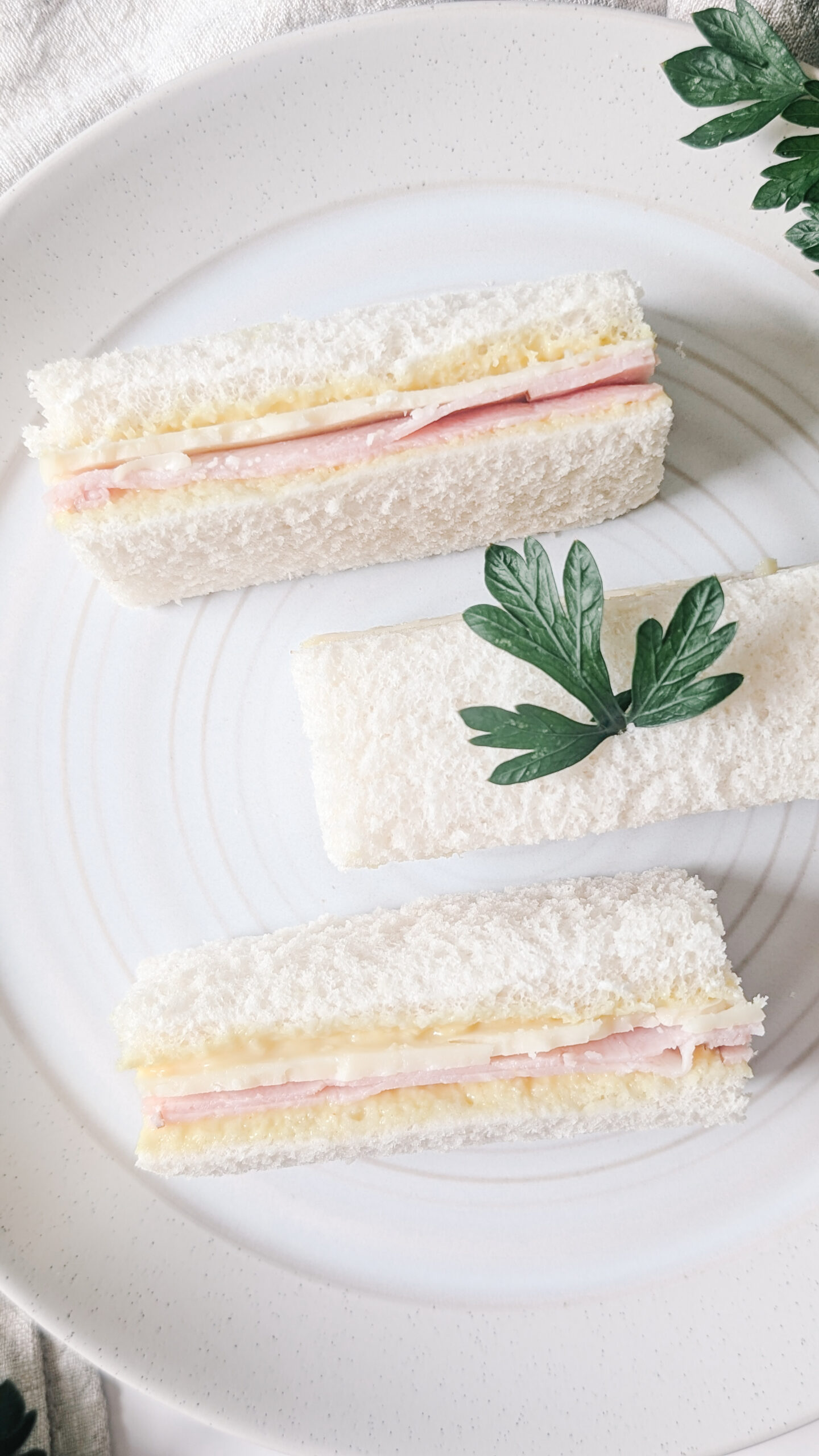 Tea Party Ham Sandwiches Mini Ham Sandwiches With Olive, Fig And